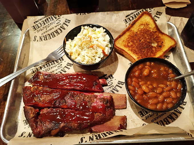 These ribs don't just fall off the bone&mdash;they practically leap into your mouth, accompanied by mac 'n' cheese that would make your grandmother both jealous and proud.