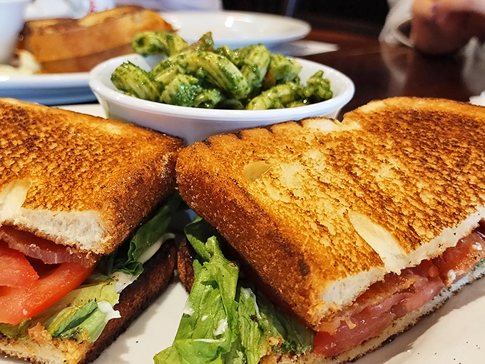 This isn't just a sandwich; it's a perfectly toasted, multi-layered masterpiece that makes lunch jealous of breakfast's cool friend.