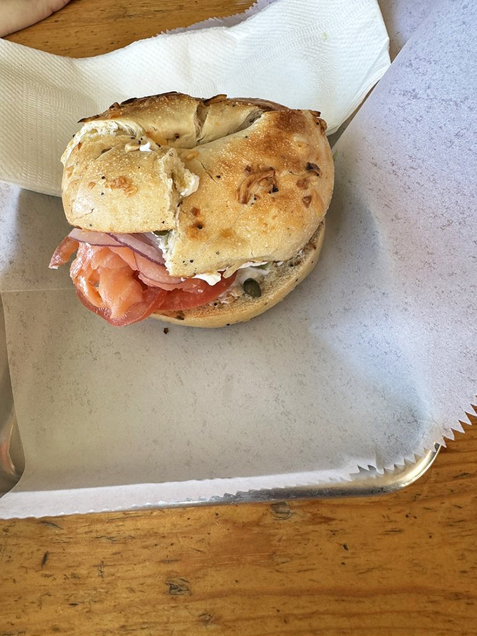 The bagel and lox here isn't just breakfast – it's a morning masterpiece where cream cheese meets salmon in a romance that would make Nicholas Sparks reach for his napkin.