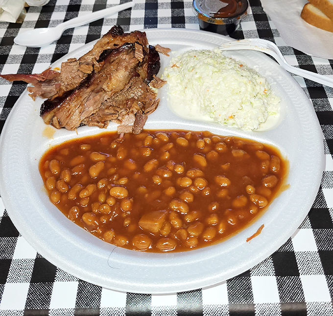 These aren't just baked beans&mdash;they're edible time machines, transporting you straight to every perfect Southern cookout you've ever attended.