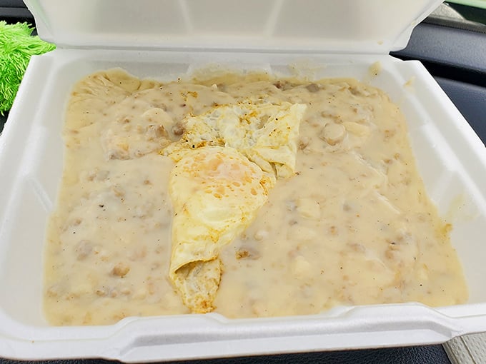 Biscuits swimming in creamy sausage gravy &ndash; the breakfast equivalent of a warm hug from your favorite grandma on a cold Indiana morning.