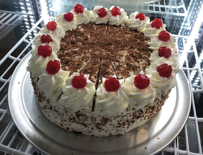 Black Forest cake that would make your German grandmother weep with joy&mdash;chocolate, cream, and cherries in perfect harmony.