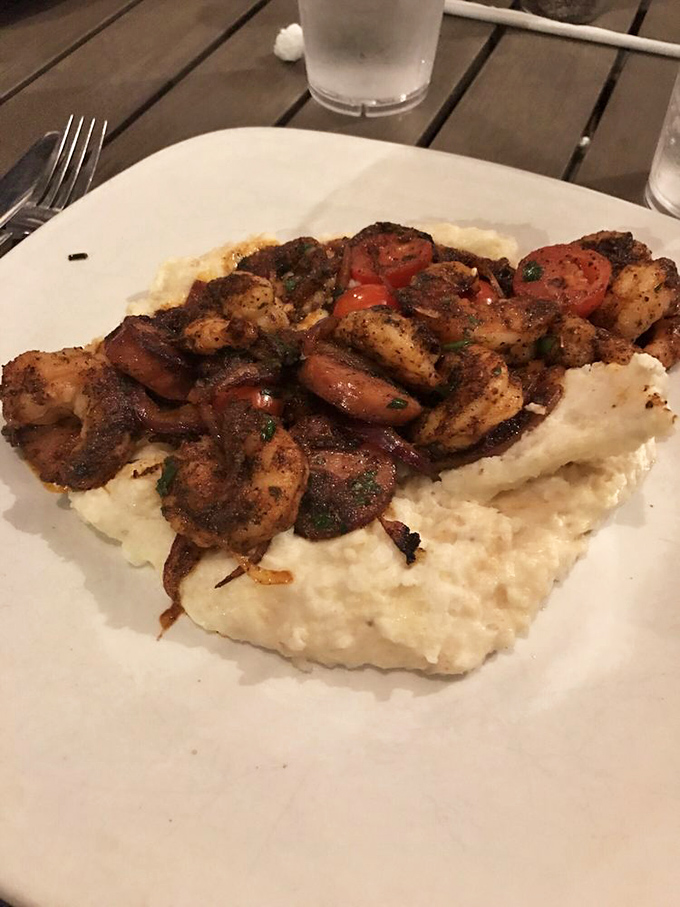 These blackened shrimp aren't just resting on those grits&mdash;they're having a flavor party and inviting your taste buds to join the celebration.