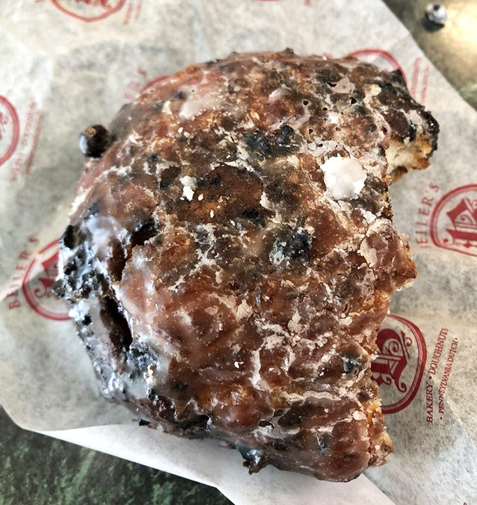 The blueberry fritter&mdash;nature's way of saying "You deserve this." A beautiful marriage of fruit and fried dough that's worth every calorie.