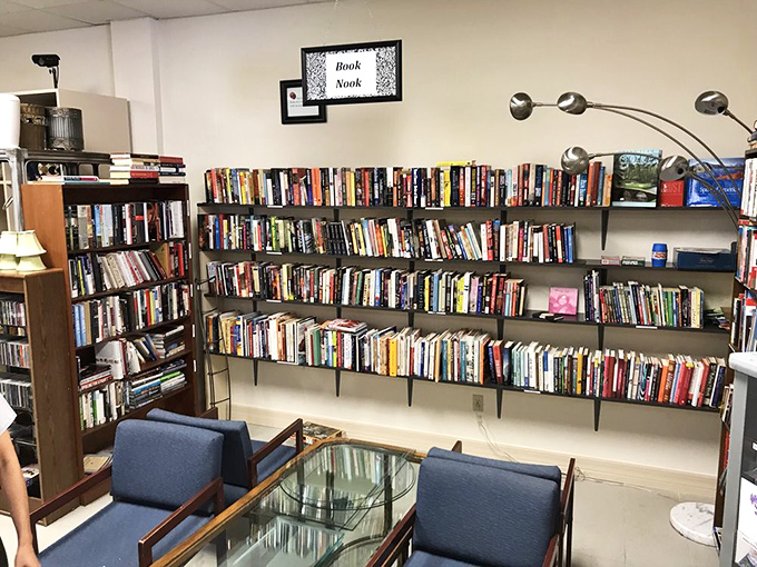 The Book Nook: where literary treasures await at prices that would make Amazon weep. Beach reads and classics mingle democratically on these shelves. 