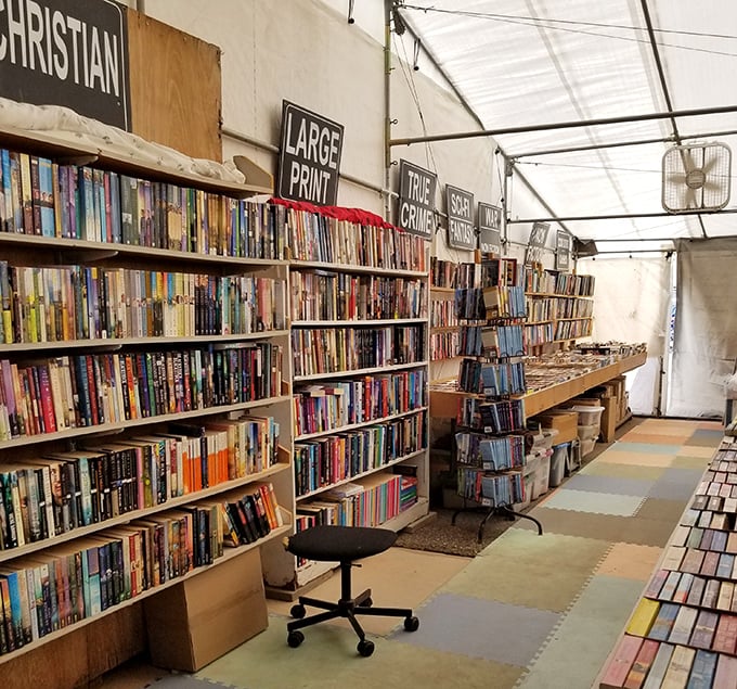 A bibliophile's dream organized by genre. This literary oasis proves that physical books still hold magic in our digital age.