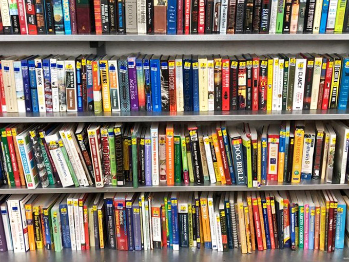 Books upon books upon books&mdash;a literary buffet where you can gorge on stories without the guilt of full-price purchases.