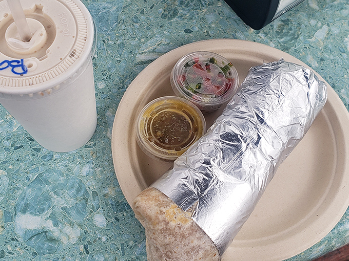 Breakfast gets the silver-foil treatment, a humble burrito that somehow manages to outshine fancier morning fare with twice the mortgage payment.