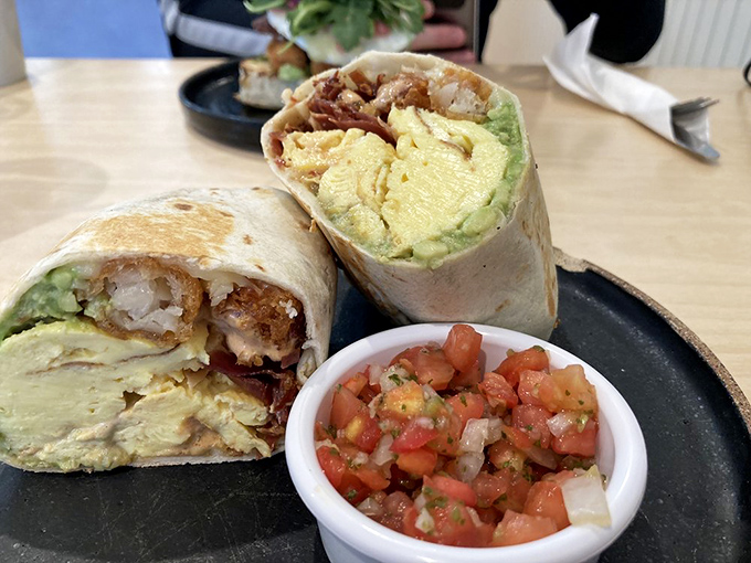 The breakfast burrito that launched a thousand road trips&mdash;eggs, avocado, and salsa in perfect harmony, like the Beatles of breakfast.