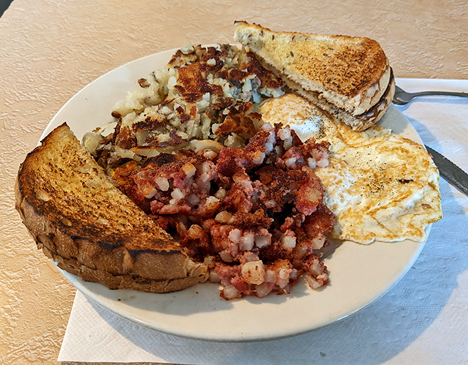 Breakfast perfection doesn't need to be complicated&mdash;just expertly executed. Those home fries have the ideal crisp-to-tender ratio that most of us can only dream about achieving. 