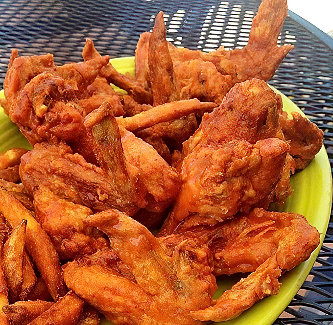 These wings aren't just fried&mdash;they're transformed. Crispy enough to make even the most stoic Midwesterner emit an audible "wow."