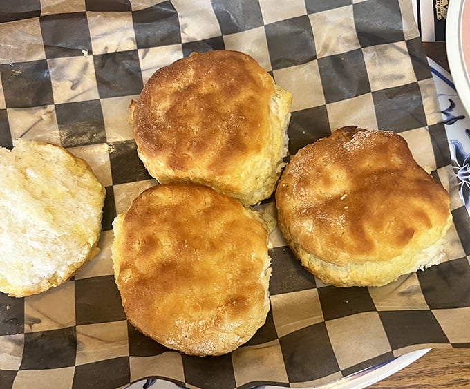 Golden-topped buttermilk biscuits that practically beg for fruit butter. These aren't just side dishes&mdash;they're the main event with supporting actors.
