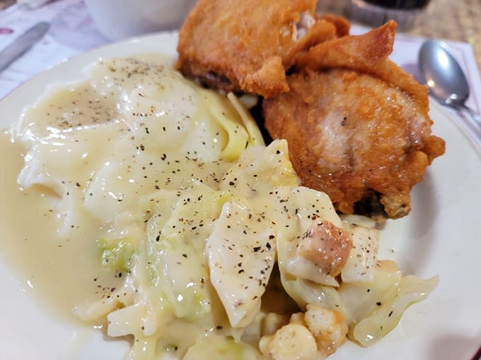 These noodles and chicken aren't just food &ndash; they're edible nostalgia, swimming in gravy that could solve international conflicts.