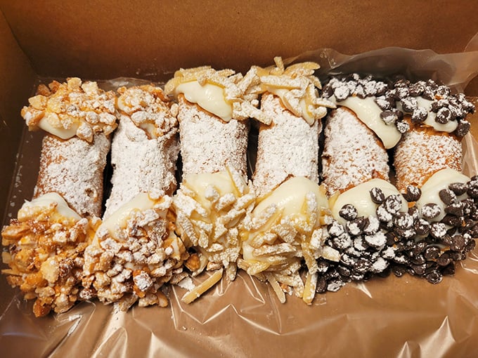 Cannoli so perfect they'd make Don Corleone offer you a job you couldn't refuse. The chocolate-dipped ends are a masterstroke of sweet engineering.