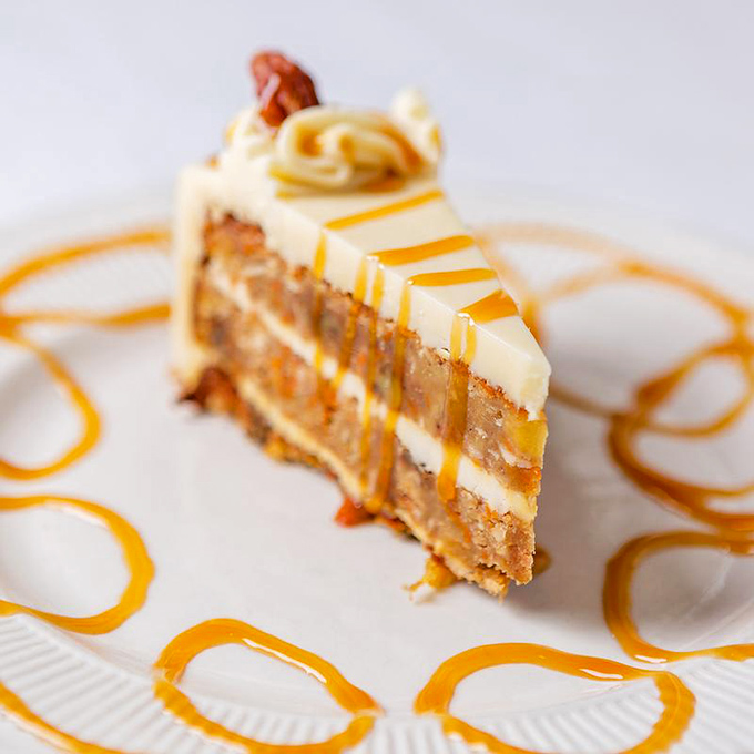This isn't just dessert; it's architecture with caramel drizzle. The perfect sweet finale that somehow makes you both satisfied and already planning your next visit.