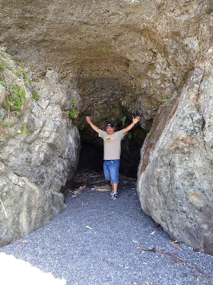 Nature's secret hideaway&mdash;this volcanic cave offers shelter from coastal winds and a perfect frame for your "I found something amazing" selfie.