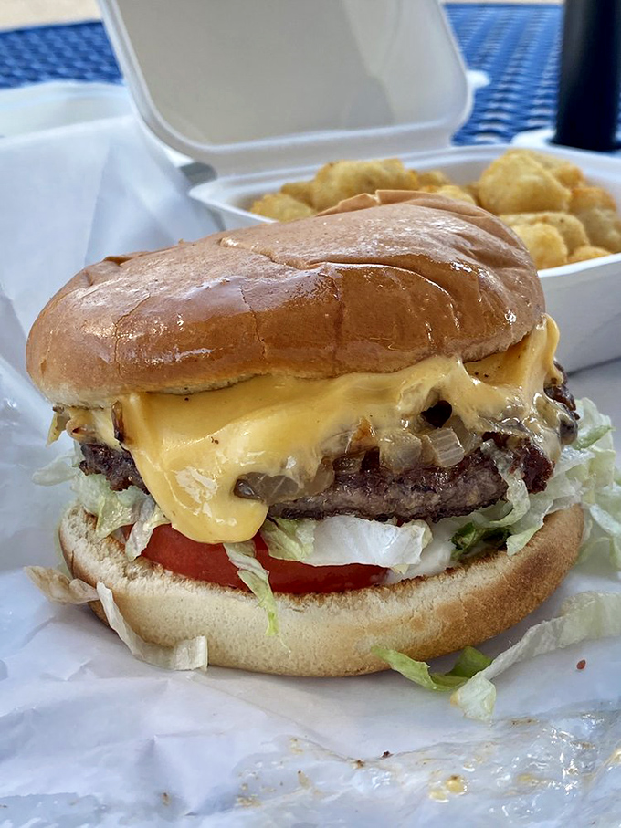 The perfect cheeseburger doesn't exi&mdash; Oh wait, here it is, complete with that cascade of melted cheese that dreams are made of.