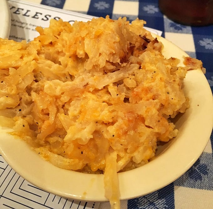 These hashbrowns aren't just cheesy; they're what potatoes dream of becoming when they grow up &ndash; golden, crispy, and unapologetically indulgent. 