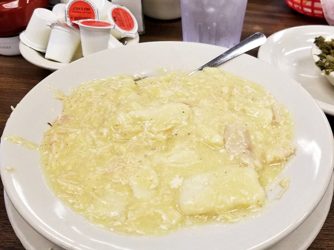 Chicken and dumplings so comforting they should come with a warning: "May induce involuntary sighs of contentment and memories of grandma's kitchen."