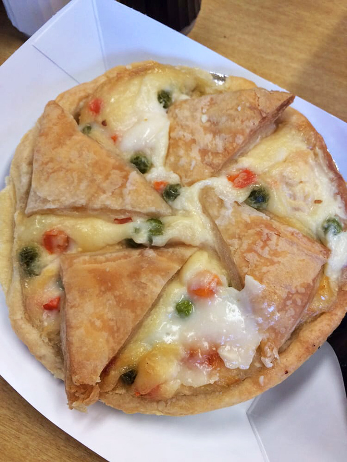 A chicken pot pie that doesn't know it's not 1955. Flaky, buttery crust sheltering vegetables and chicken in perfect harmony.