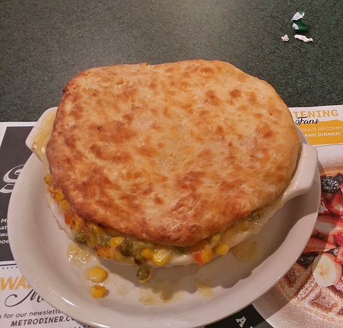 This chicken pot pie isn't just comfort food &ndash; it's architectural genius with a golden dome that deserves its own zip code.