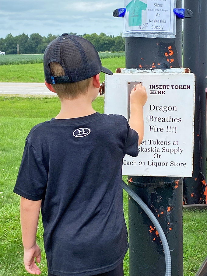 Young dragon whisperer feeds the beast, discovering that some magic still requires exact change and perfect timing.