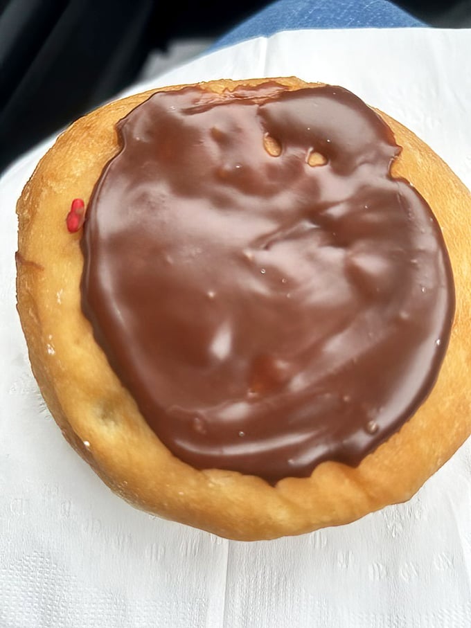 This chocolate-covered custard donut doesn't just satisfy a sweet tooth&mdash;it throws a full-blown celebration for your taste buds.