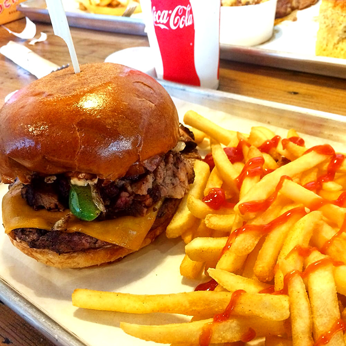 This burger doesn't just satisfy hunger; it solves problems you didn't know you had.