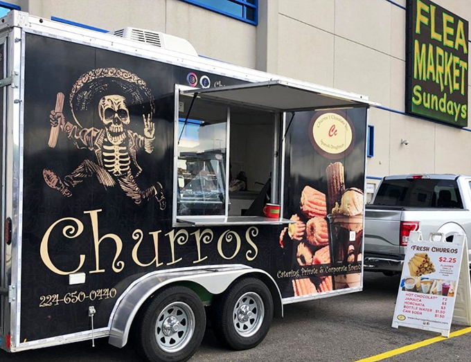 Death by churro? What a way to go! This skeleton-adorned food truck serves up sweet, cinnamon-dusted temptations between treasure hunts.