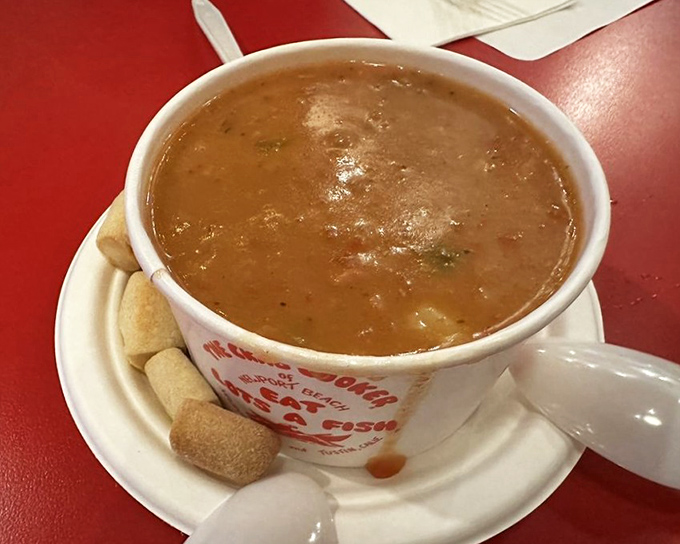 This isn't just clam chowder; it's a creamy ocean hug in a cup. The kind of comfort that makes rainy days worth celebrating.