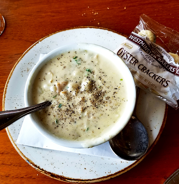 A bowl of New England clam chowder that would make a Bostonian weep with joy&mdash;creamy, hearty, and soul-warming.