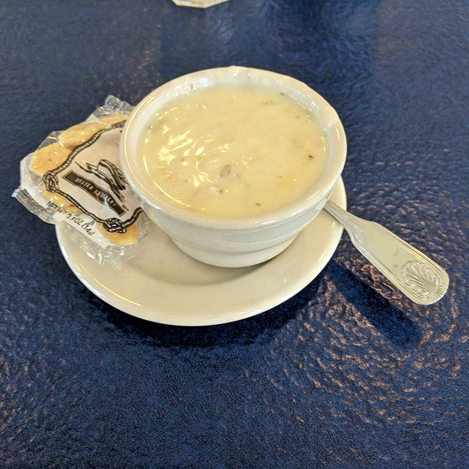 A bowl of clam chowder so creamy and rich, you'll want to swim in it. The perfect antidote to Monterey's famous fog.