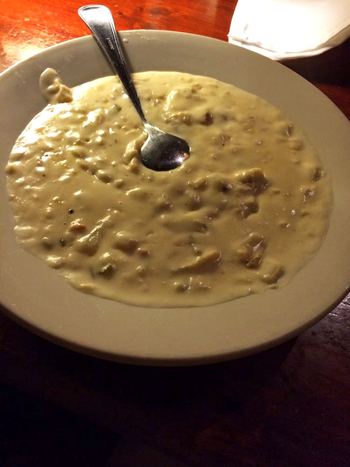 Clam chowder so creamy it should come with its own warning label. This isn't soup&mdash;it's a warm hug in a bowl that's been perfected over countless Sierra winters.