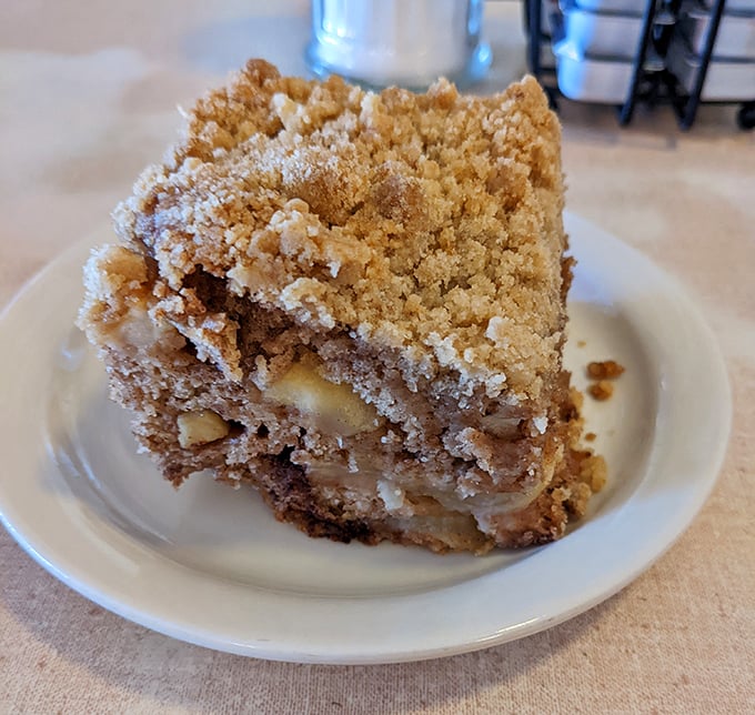 This coffee cake isn't trying to win beauty contests&mdash;it's too busy being the comfort food equivalent of a warm hug from your favorite aunt.