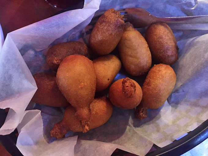 Corn dog nuggets: proof that sometimes the best culinary innovations involve taking something perfect and making it bite-sized for maximum dipping potential.