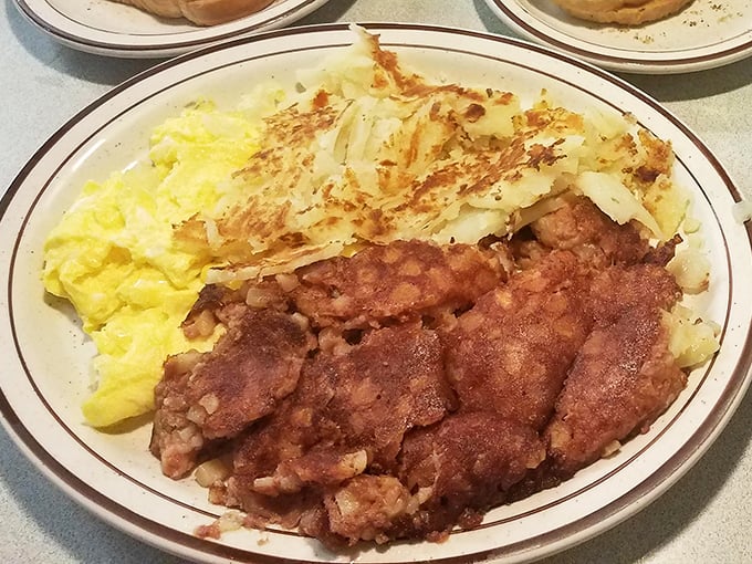 Corned beef hash with eggs and hash browns &ndash; the holy trinity of breakfast that's converted more morning skeptics than Sunday sermons.