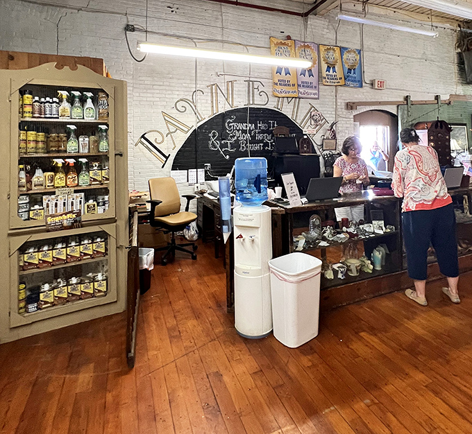 The heart of the operation&mdash;where discoveries become possessions and stories get exchanged along with credit cards.