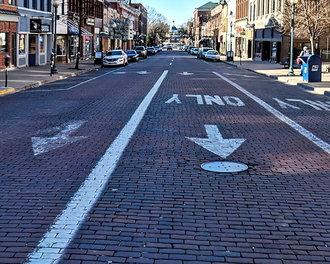 Court Street's brick thoroughfare isn't just a road&mdash;it's Athens' red carpet, rolling out a welcome that's been perfected since the 19th century.