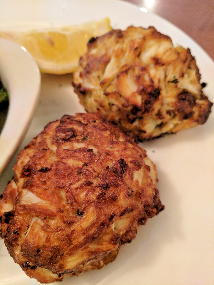 Maryland's culinary crown jewels&mdash;crab cakes that are all meat and no filler, a testament to the kitchen's respect for tradition.