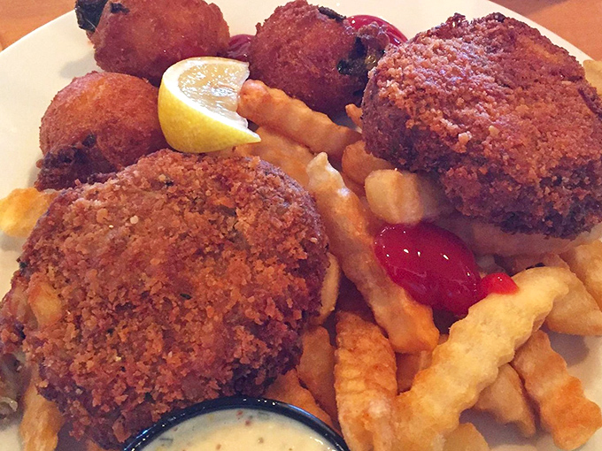 Crab cakes that actually taste like crab&mdash;revolutionary concept! These golden-crusted beauties make a compelling case for simplicity over showmanship. 