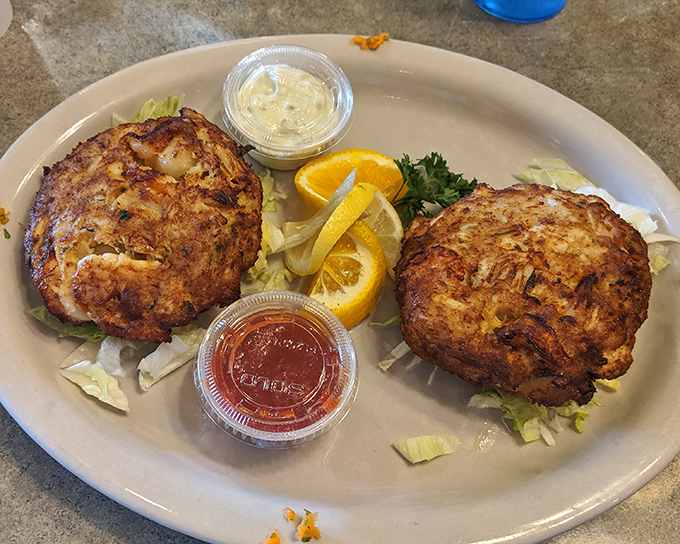 Crab cakes that don't skimp on the crab? In Pennsylvania? These golden-brown beauties would make Maryland nervous about its reputation.