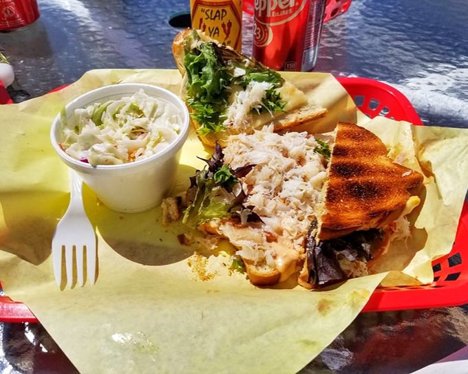 The famous crab sandwich doesn't just showcase Dungeness crab; it elevates it to celebrity status. That toasted sourdough should have its own fan club.