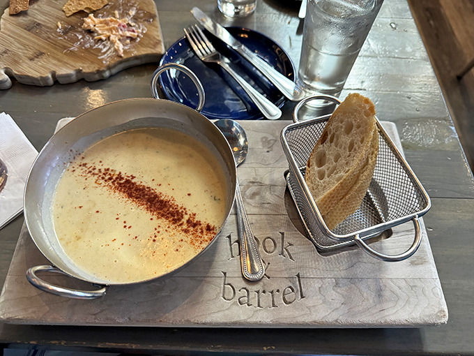 Not all heroes wear capes&mdash;some come in small metal pots with fresh bread. This velvety crab soup might just be worth the drive alone.