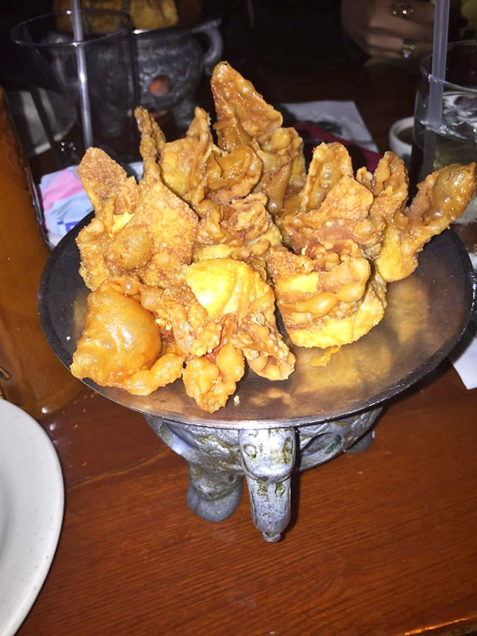 These crab rangoon aren't just fried&mdash;they're transformative. Crispy exterior gives way to creamy filling in what might be Florida's most perfect bite.