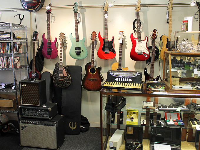 A guitarist's paradise awaits with vintage instruments lining the walls. Each guitar tells a story&mdash;some of stardom, others of campfire sing-alongs.