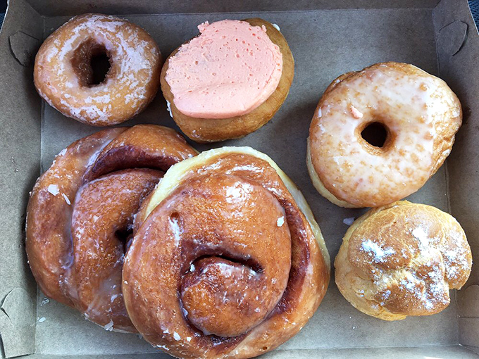 That cream puff sits there like a fluffy cloud that decided to become dessert instead.