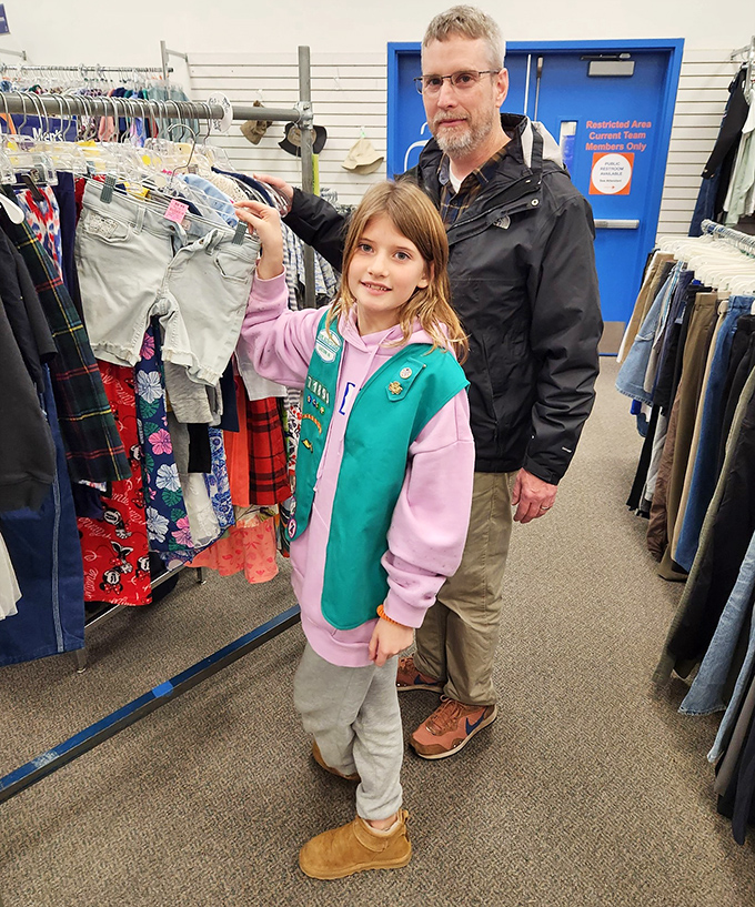 Family shopping becomes a bonding adventure. That look of discovery when finding the perfect pair of shorts is priceless&mdash;and nearly as affordable.
