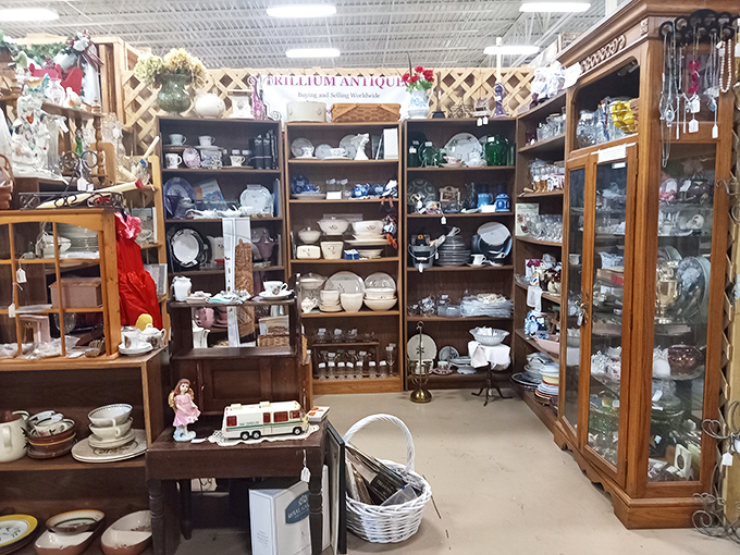 Grandma's china pattern isn't lost forever &ndash; it's just waiting in this dinnerware wonderland, alongside teacups that have served countless heartfelt conversations.