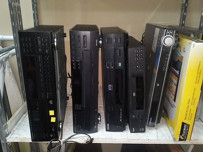 Yesterday's technology, tomorrow's vintage collectibles. One person's obsolete DVD player is another's nostalgic movie night waiting to happen.