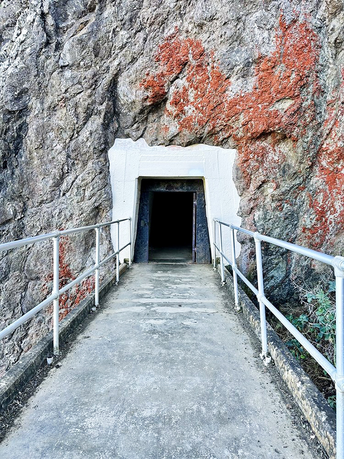 This tunnel isn't the entrance to Narnia, but the rocky portal might transport you to a more peaceful state of mind.
